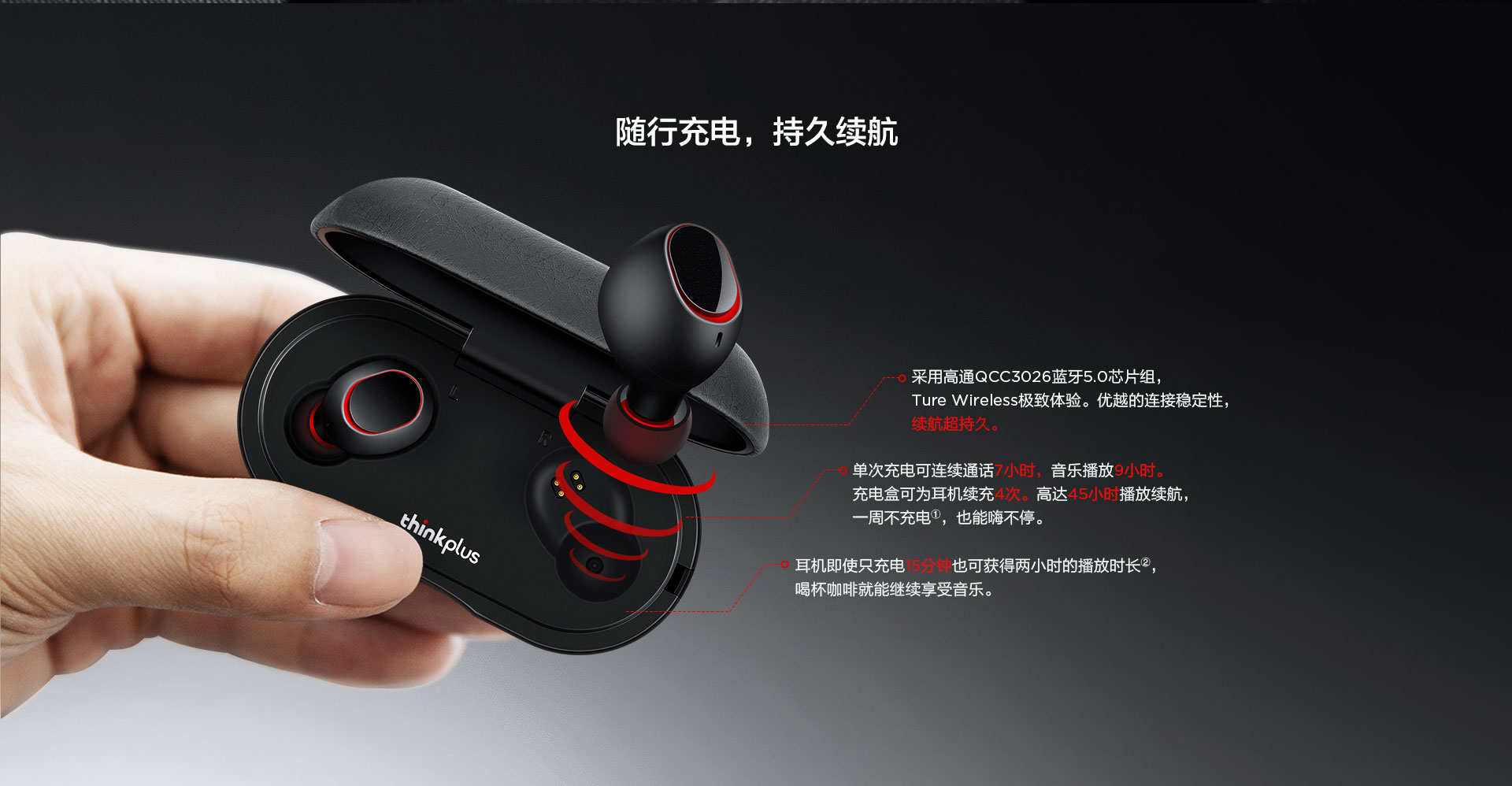 thinkplus TrackPods 真无线耳机_多少钱_参数_图片_价格_用户评价_联想商城