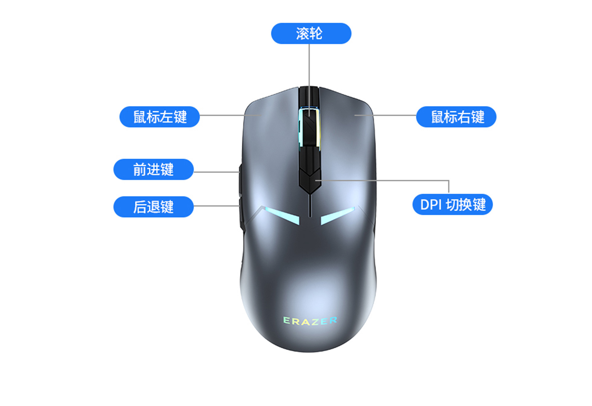 异能者无线电竞鼠标G501 枪色_多少钱_参数_图片_价格_用户评价_联想商城