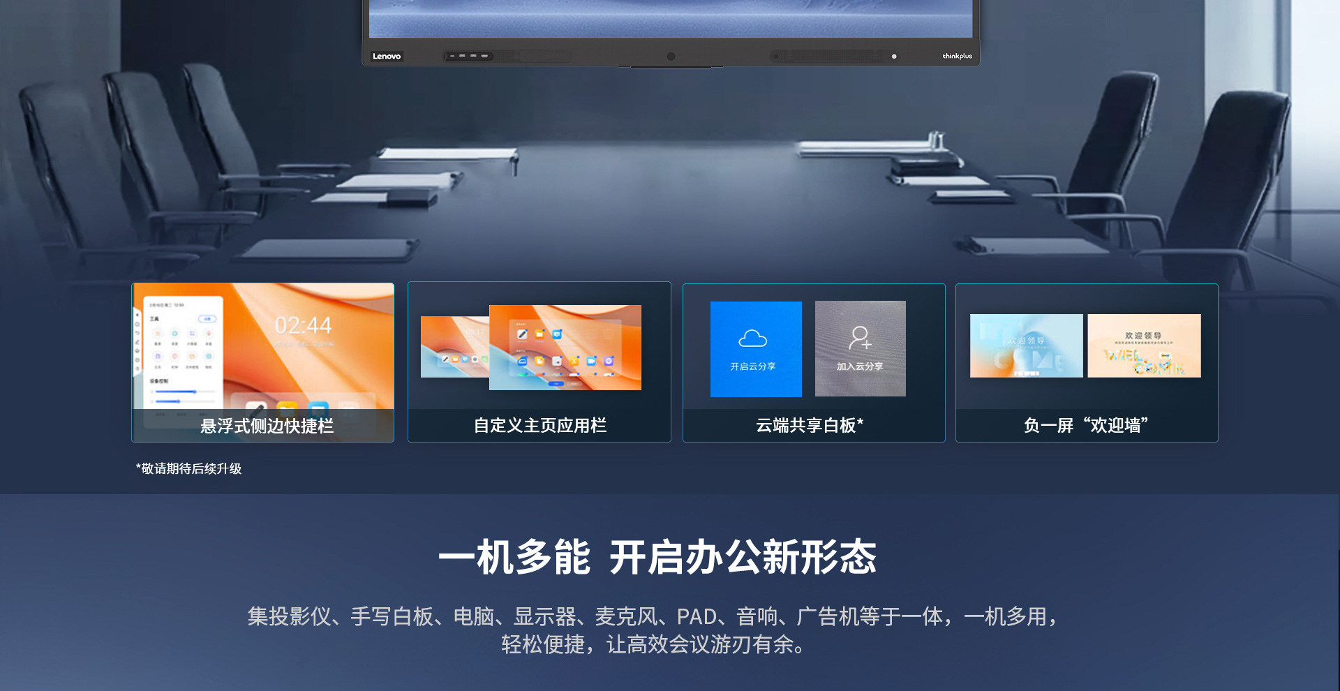 thinkplus会议平板55英寸 S55+ Gen3_多少钱_参数_图片_价格_用户评价_联想商城